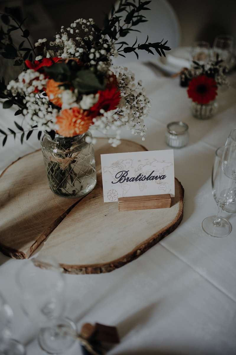 Décoration mariage voyage Château de Chaulnes